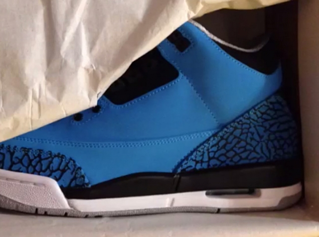 Air Jordan 3 ＂Powder Blue＂ GS 更多实物图片 #9934