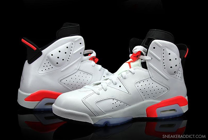 Air Jordan 6 ＂Infrared/激光红＂ 高清美图欣赏 AJ6红外线384664-123 球鞋资讯 FLIGHTCLUB中文站 ...