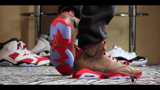 【视频】Air Jordan 6 ＂Cigar＂ 上脚展示 AJ6 384664-250 球鞋资讯 FLIGHTCLUB中文站|SNEAKER ...