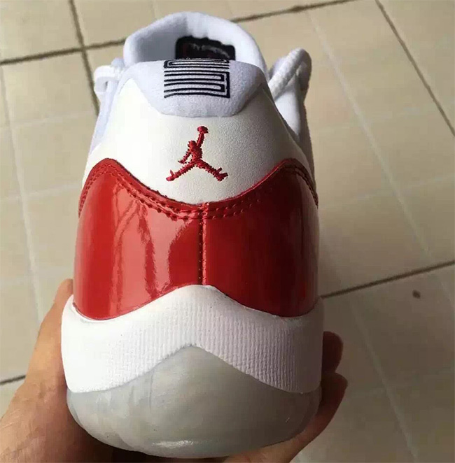 2016 款 Air Jordan 11 Low “Varsity Red” 白红实物新图 528895-102AJ11 球鞋资讯 ...