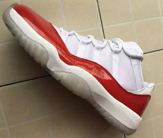 2016 款 Air Jordan 11 Low “Varsity Red” 白红实物新图 528895-102AJ11 球鞋资讯 ...