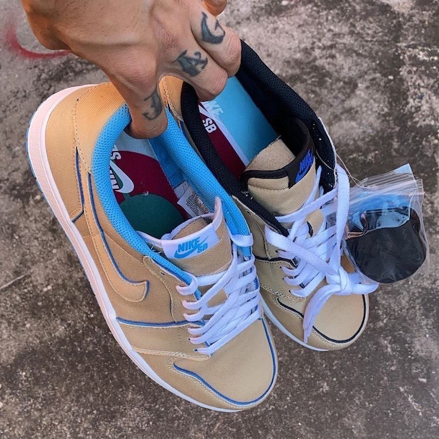 不对称配色 + 双层可撕鞋面！全新 Nike SB x AJ1 Low 下月发售！ 球鞋资讯 FLIGHTCLUB中文站|SNEAKER球鞋资讯第一站