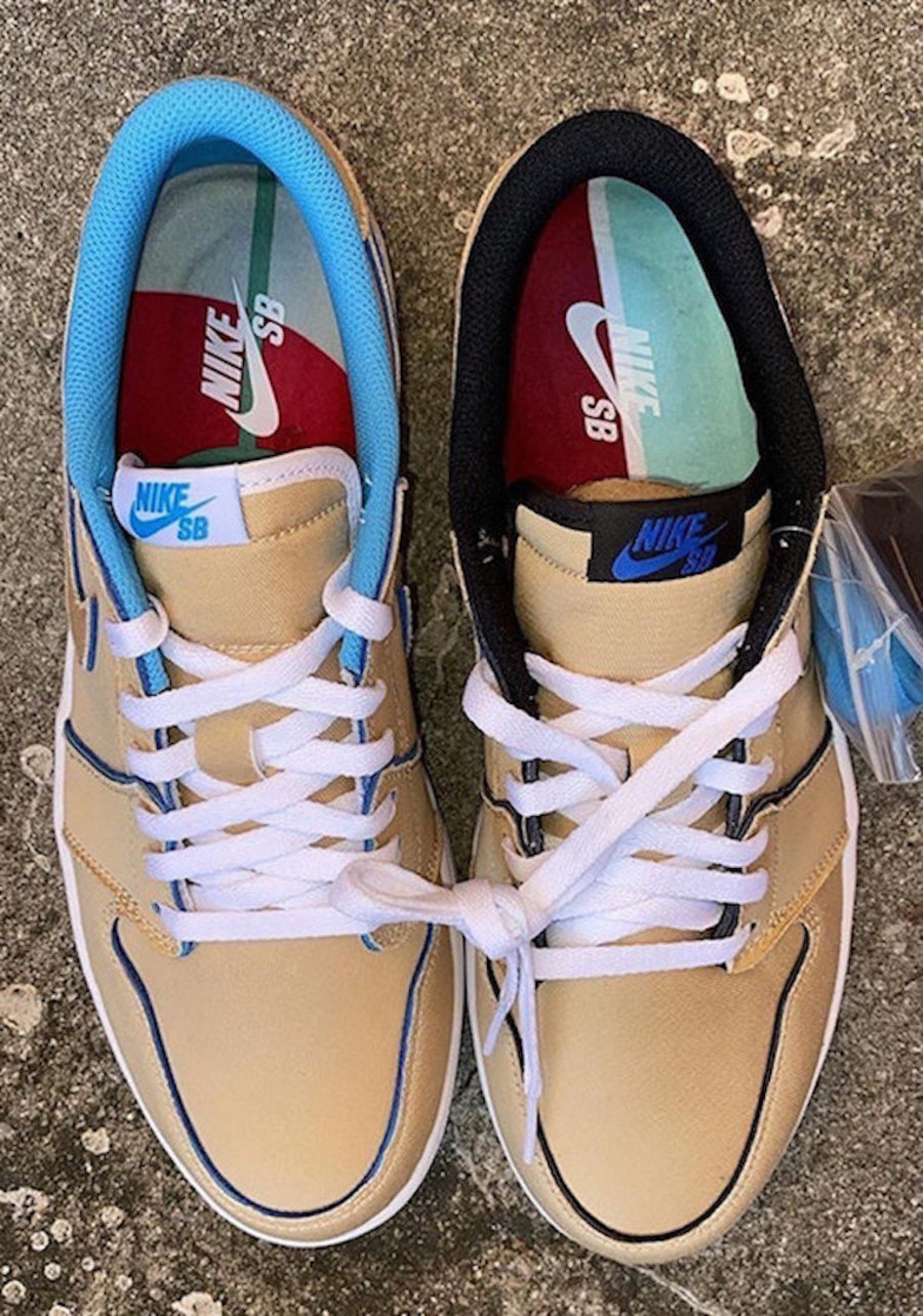 不对称配色 + 双层可撕鞋面！全新 Nike SB x AJ1 Low 下月发售！ 球鞋资讯 FLIGHTCLUB中文站|SNEAKER球鞋资讯第一站