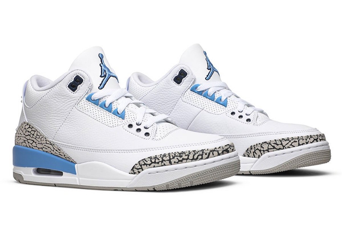 预售 2K 起，下月发售！北卡 AJ3 “UNC” 最新实物细节释出！ 球鞋资讯 FLIGHTCLUB中文站|SNEAKER球鞋资讯第一站