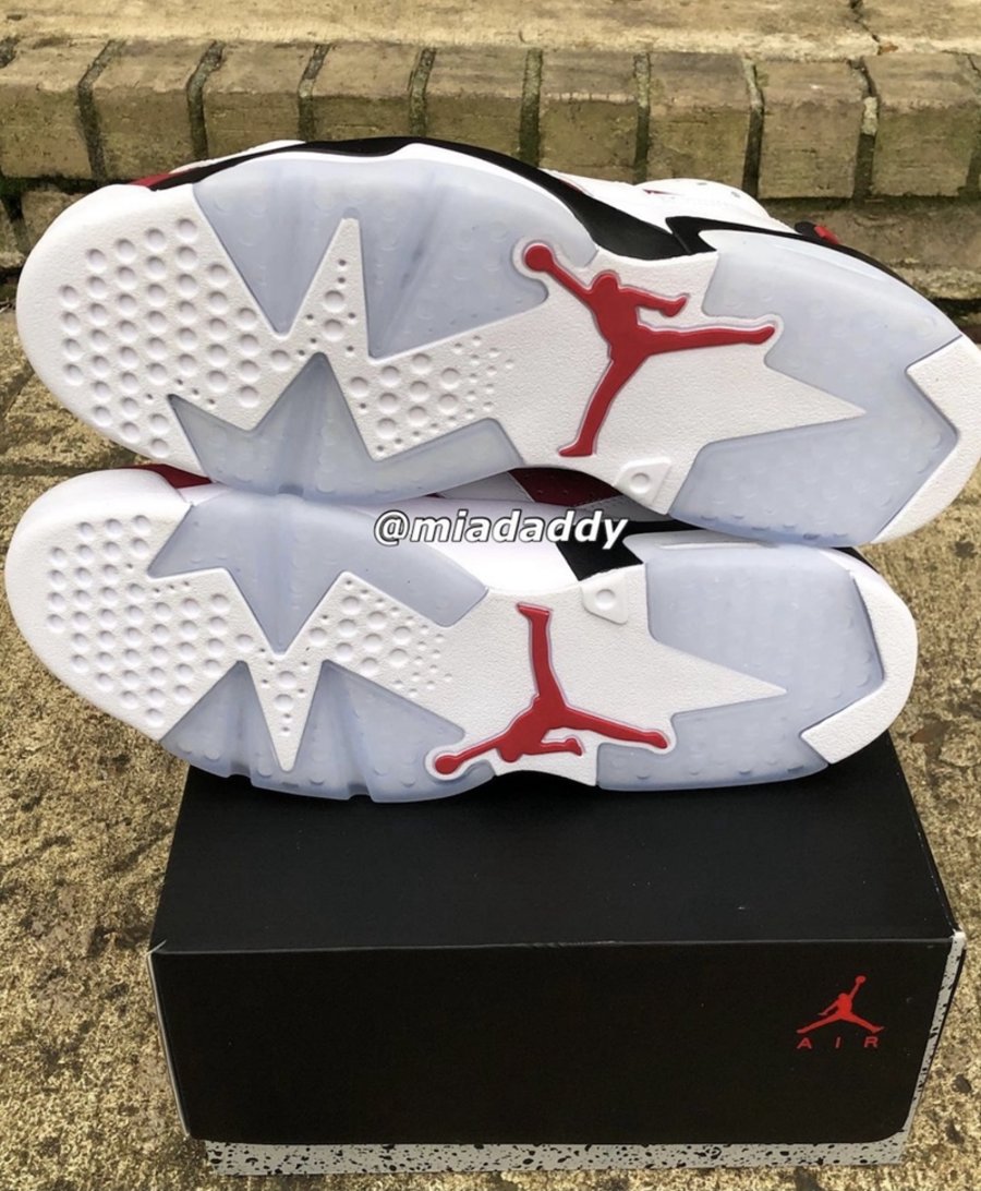 胭脂 AJ6 最新实物图曝光！今年第一双元年配色你爱了吗？ 球鞋资讯 FLIGHTCLUB中文站|SNEAKER球鞋资讯第一站